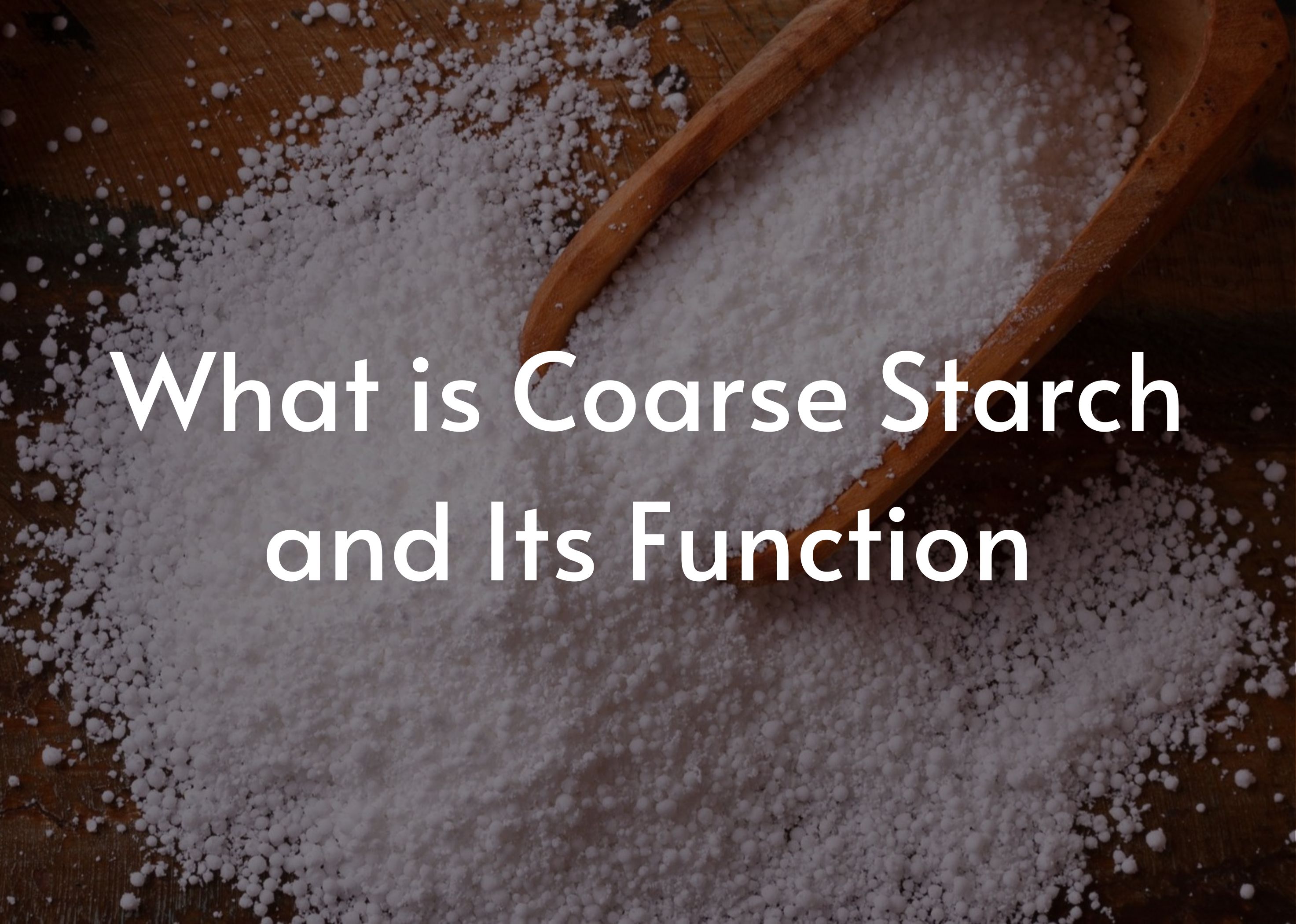 What is Tapioca Coarse Starch and Its Function - B Sky